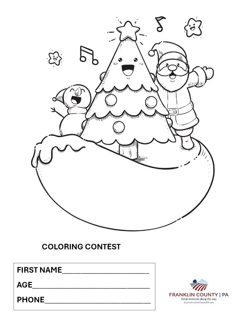 franklin christmas coloring pages